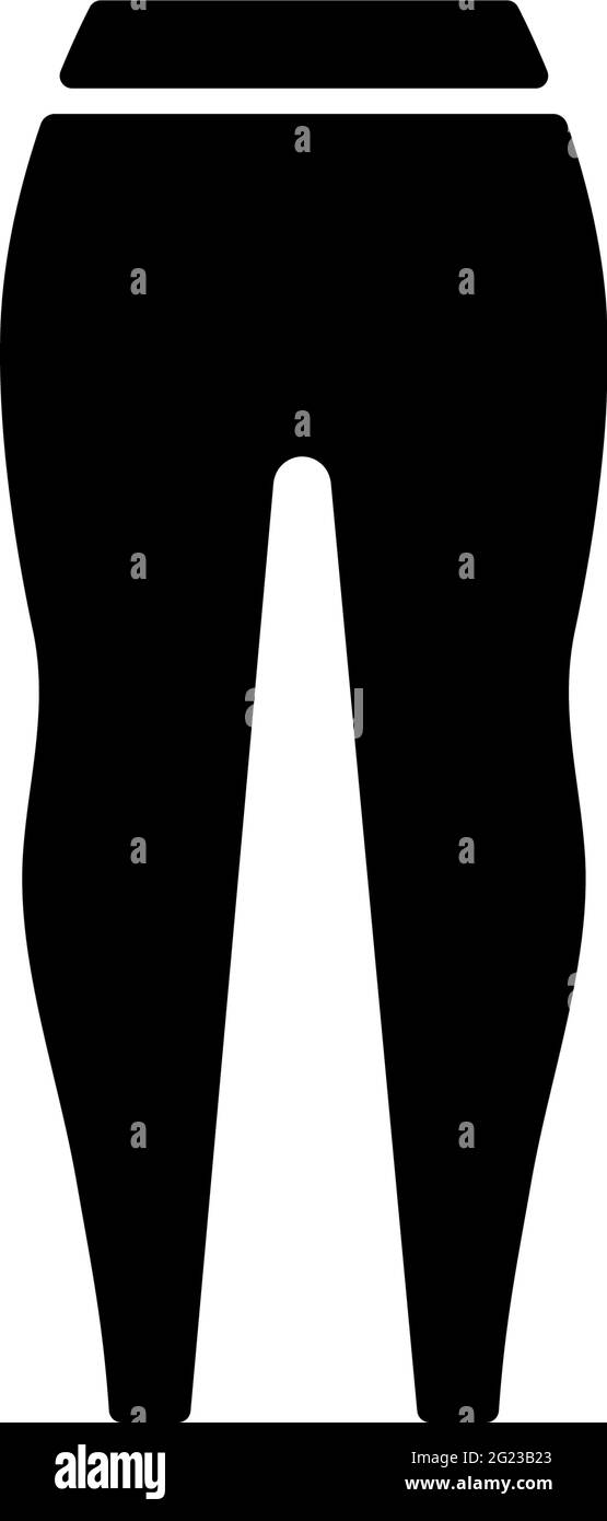 Black tight pants Stock Vector Images - Alamy
