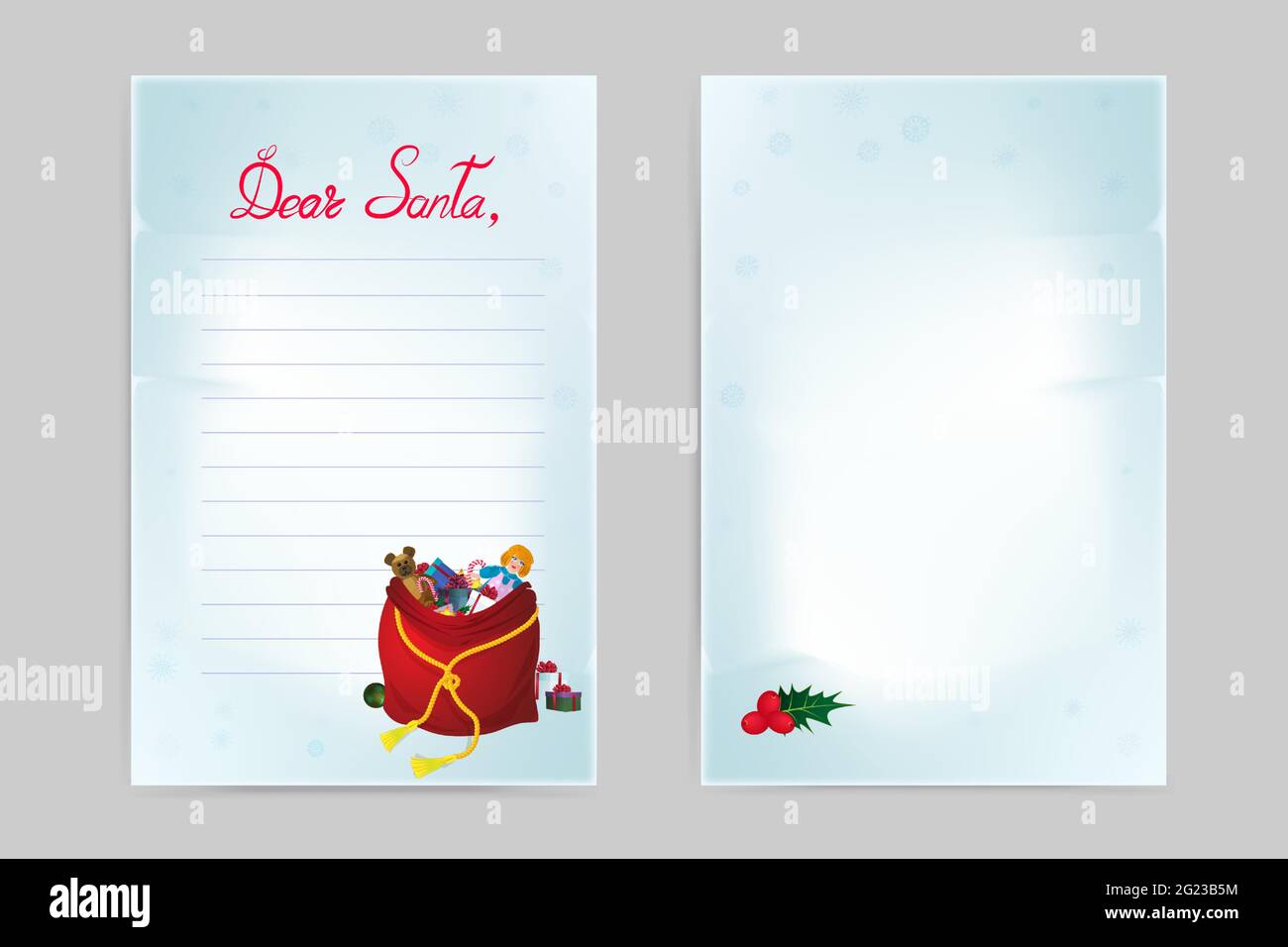 Christmas wish list for making gifts. Two-sided template with front and ...
