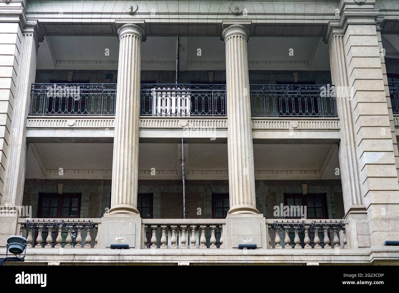 European-style retro buildings and western architecture in Shamian ...