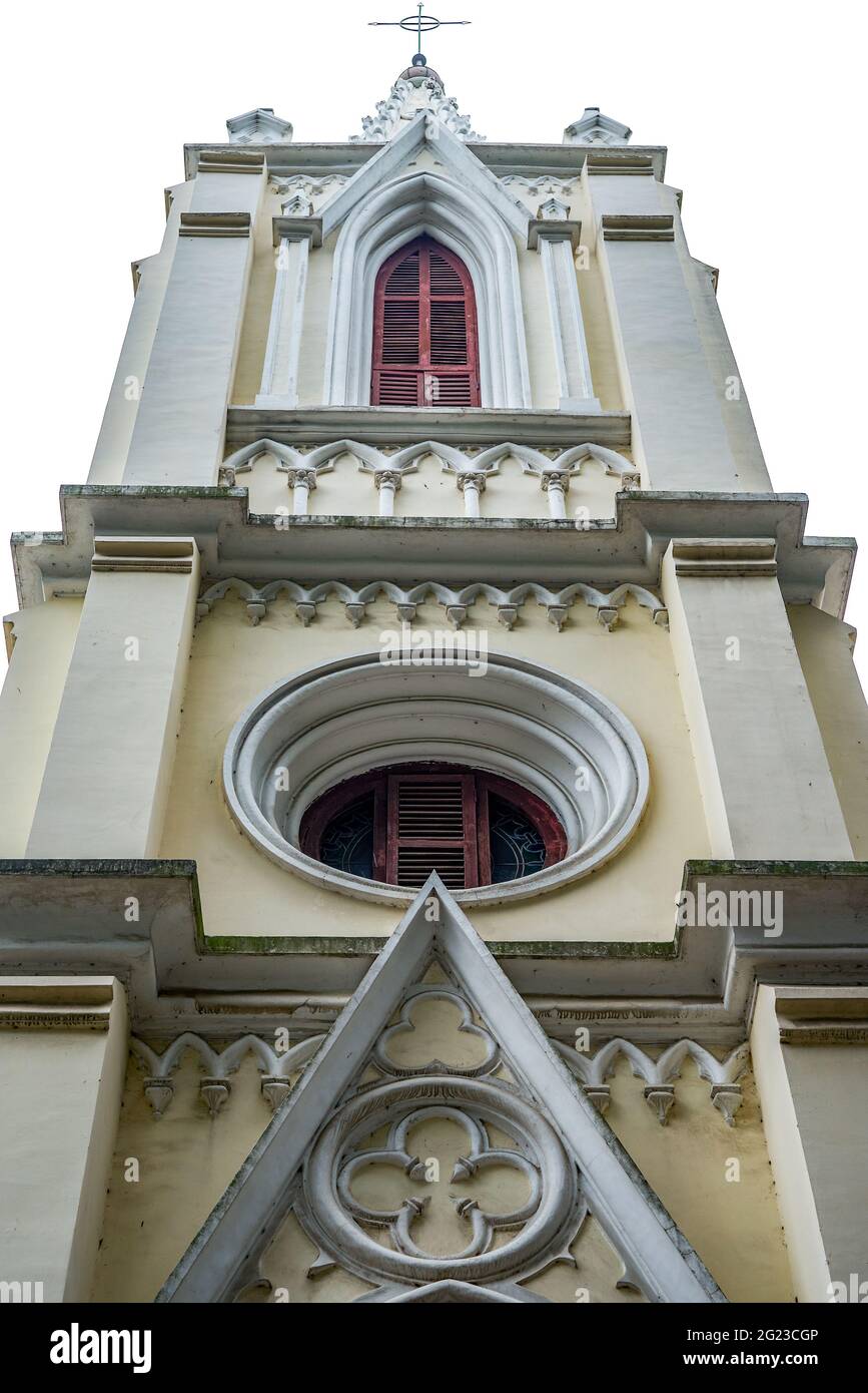 The exterior of the Christian church in Shamian, Guangzhou, China ...