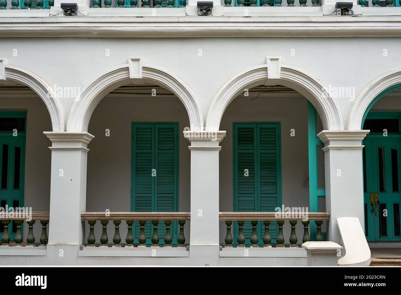 European-style retro buildings and western architecture in Shamian ...