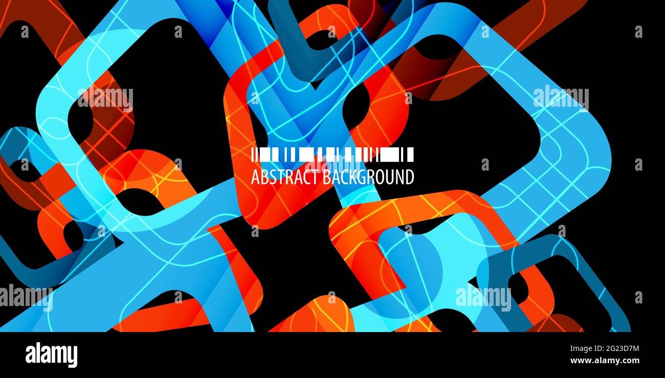 Abstract colorful background template with blended multiple discrete ...