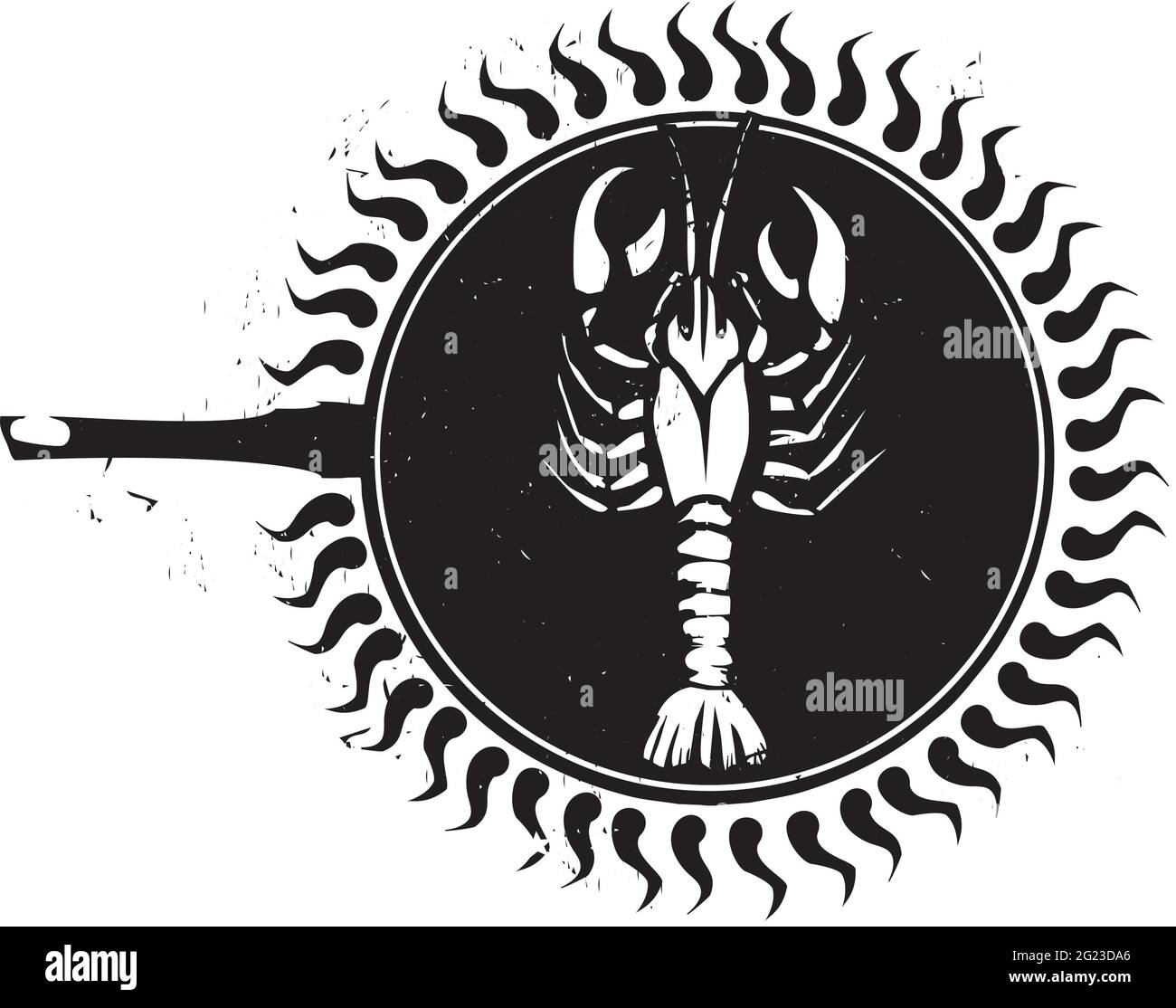 Crawfish logo hi-res stock photography and images - Alamy