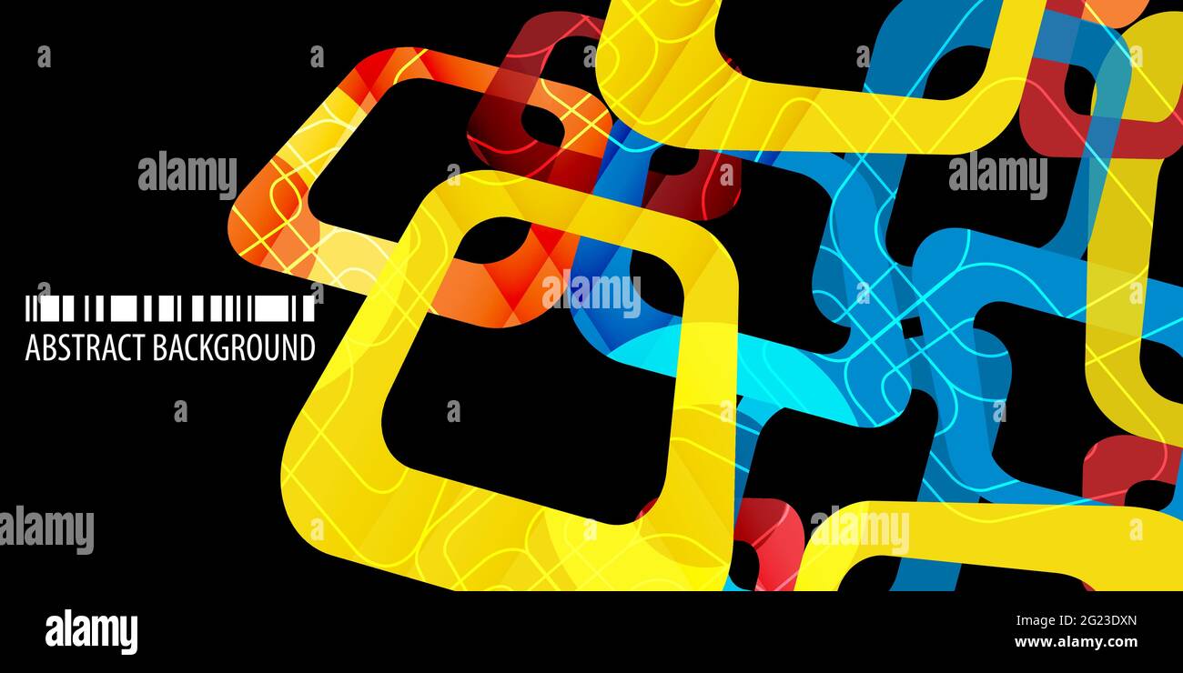 Abstract colorful background template with blended multiple discrete ...