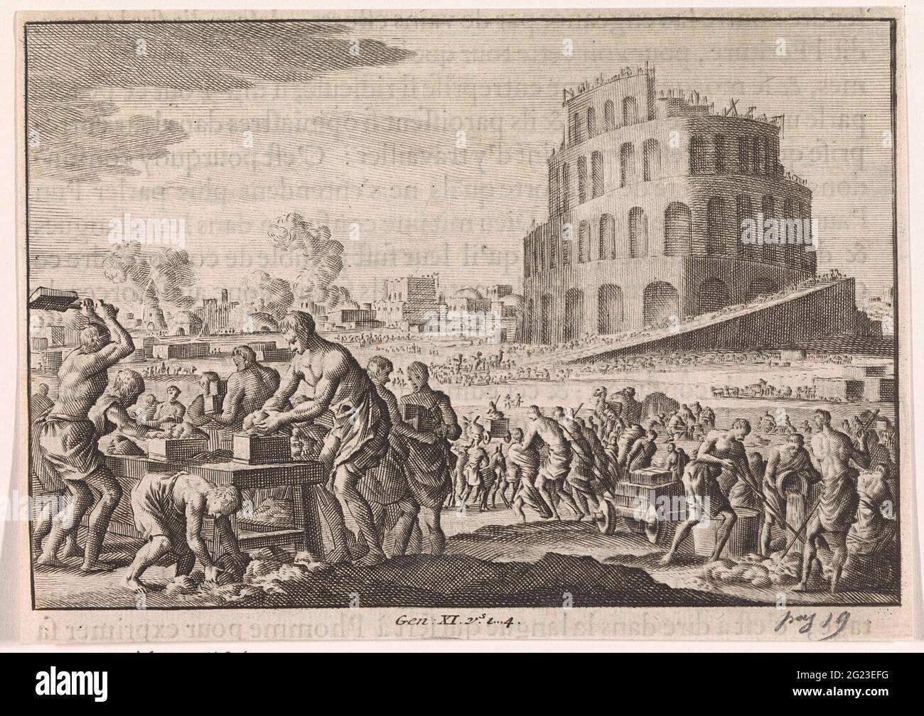 Construction of the tower of Babel Stock Photo - Alamy