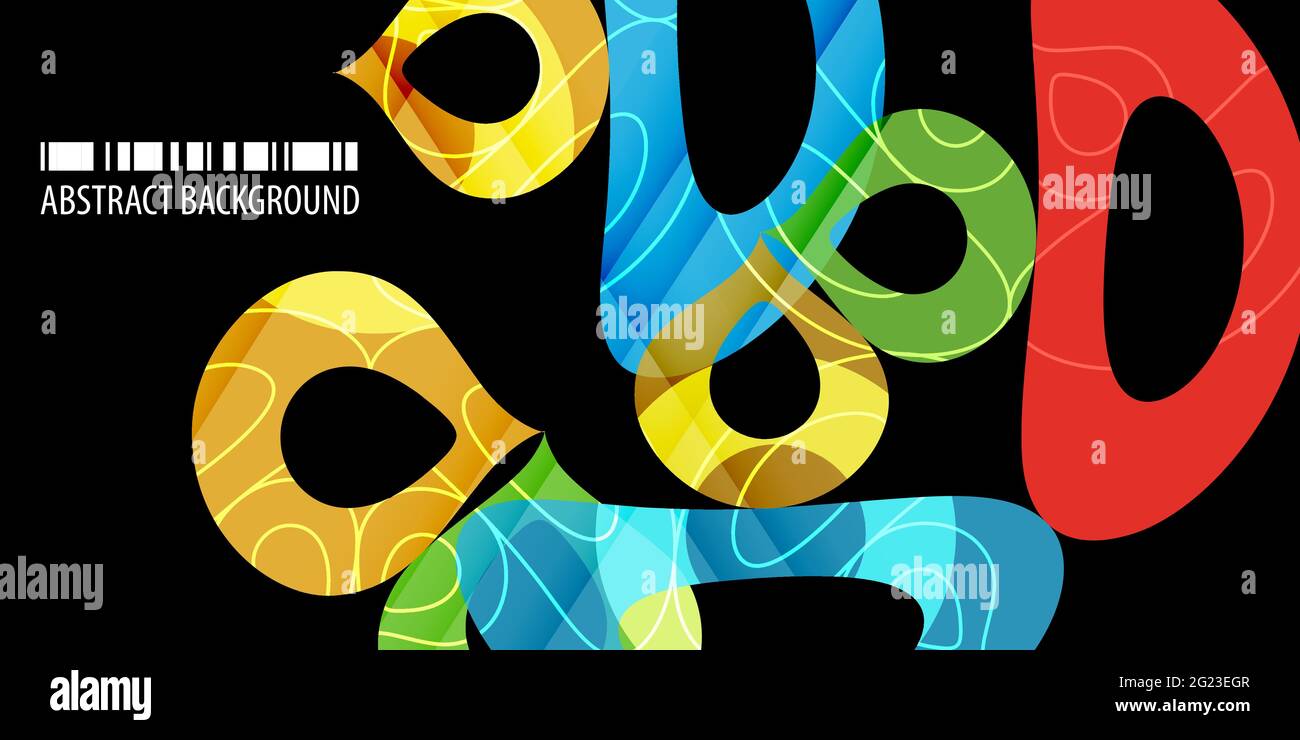 Abstract colorful background template with blended multiple discrete ...