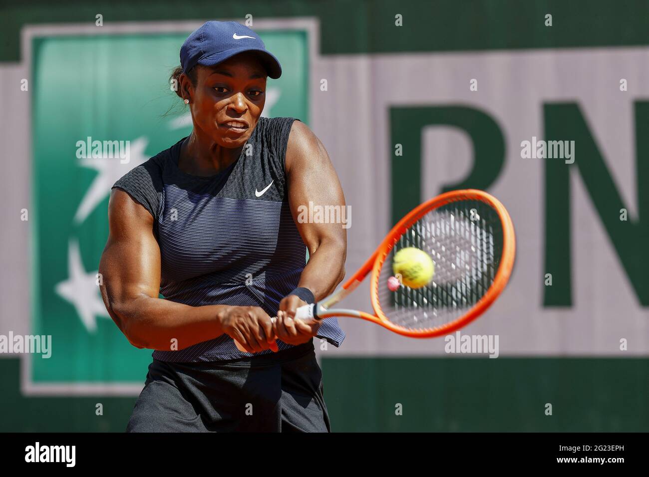 Sloane Stephens of the United States during the Roland-Garros 2021 ...