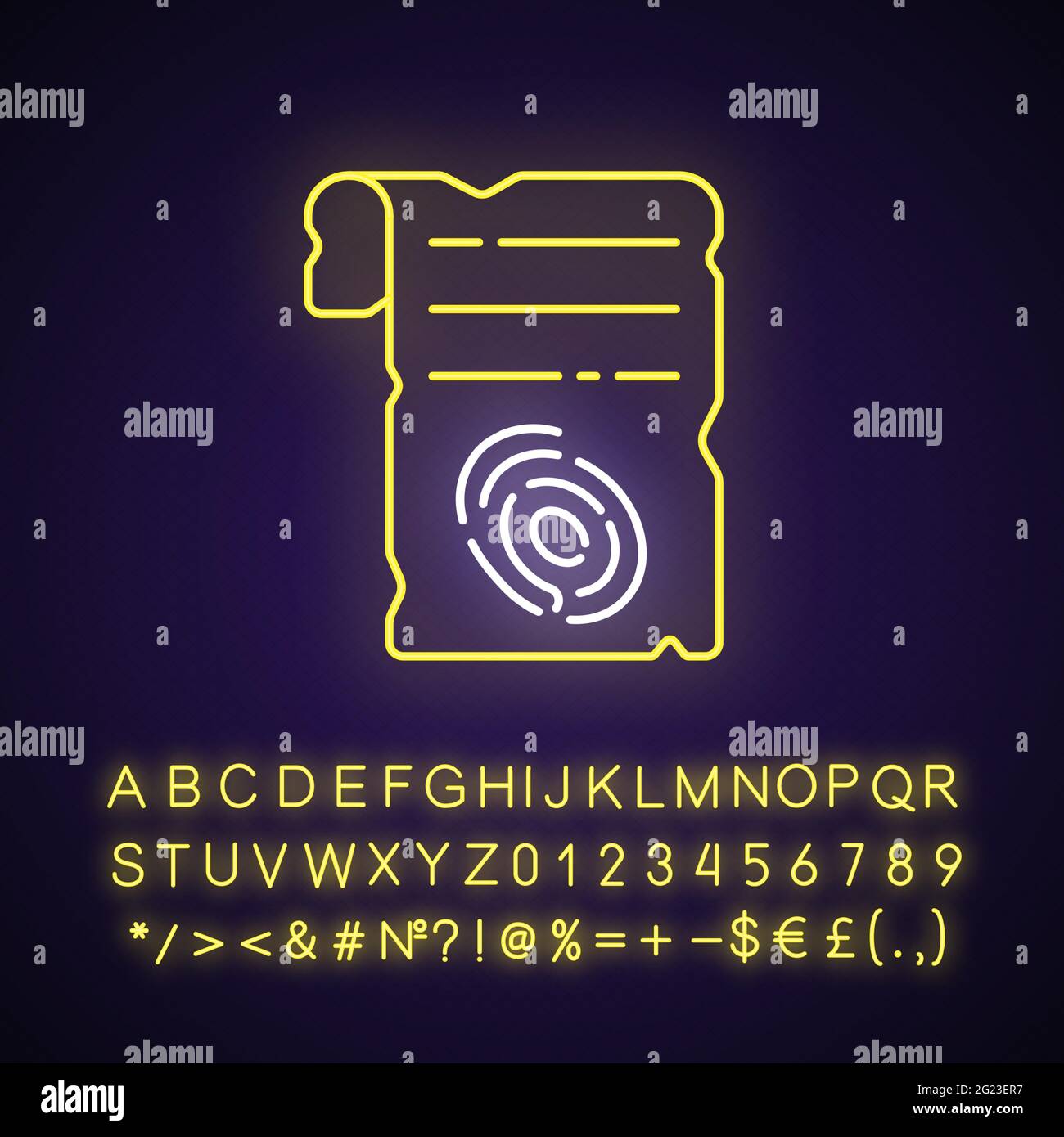 Paper realistic neon sign hi-res stock photography and images - Alamy