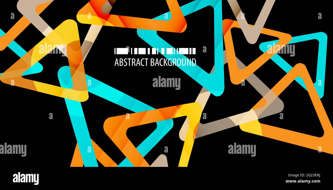 Abstract colorful background template with blended multiple discrete ...