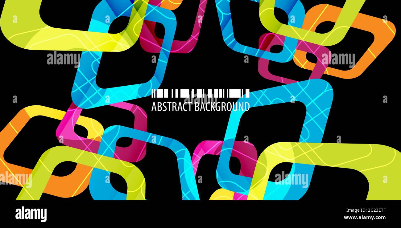 Abstract colorful background template with blended multiple discrete ...