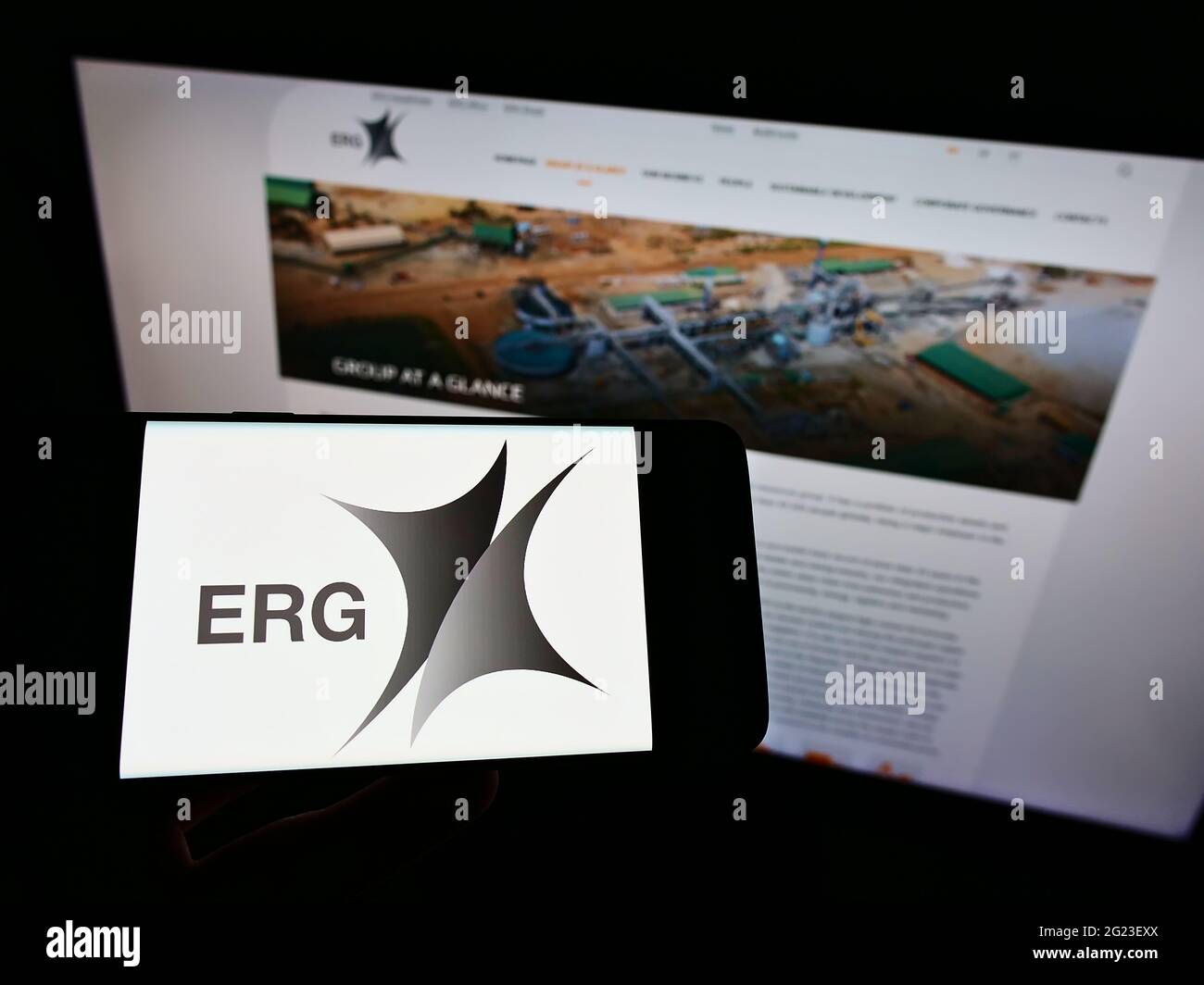 Erg logo hi-res stock photography and images - Alamy