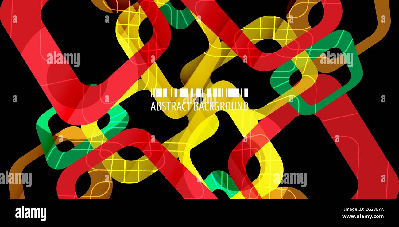 Abstract colorful background template with blended multiple discrete ...