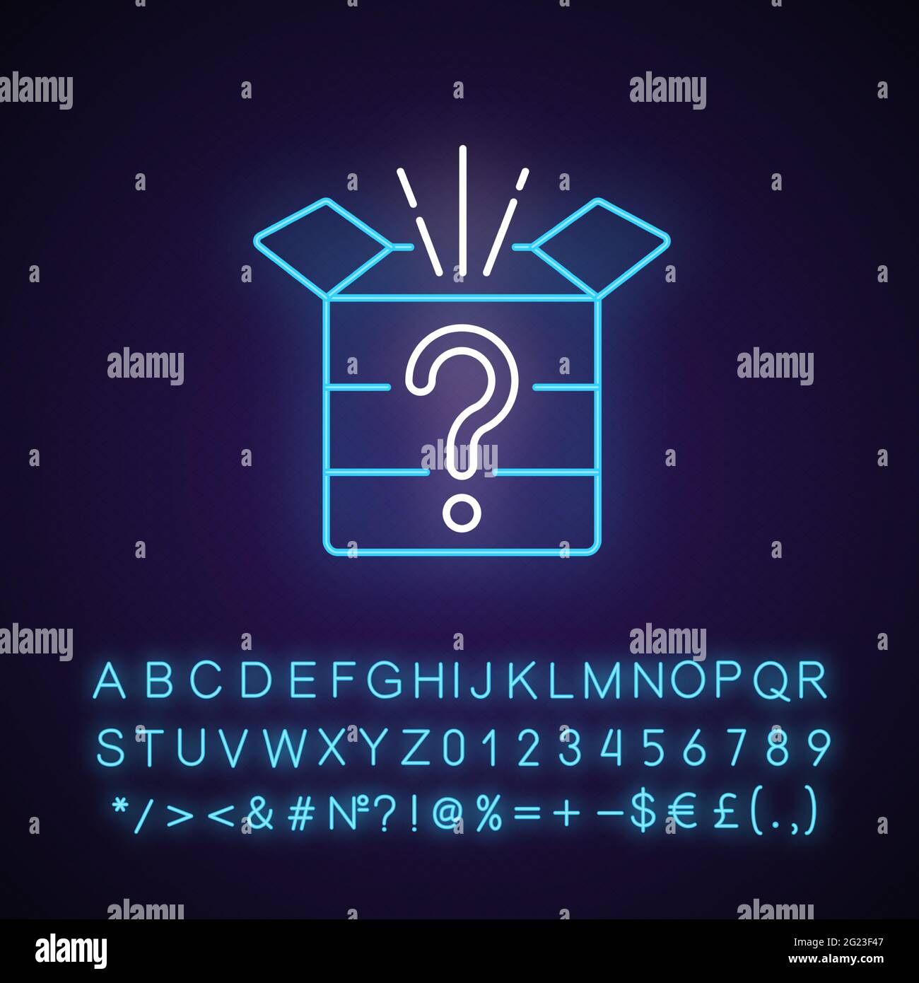 Neon gift box sign Stock Vector Images - Alamy