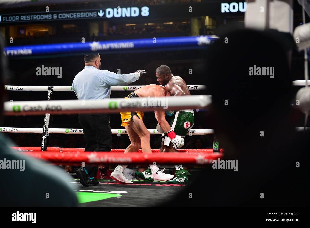 MIAMI GARDENS, FLORIDA - JUNE 06: Former world welterweight Floyd ...