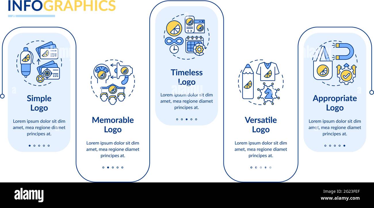 Effective logo design vector infographic template Stock Vector Image ...