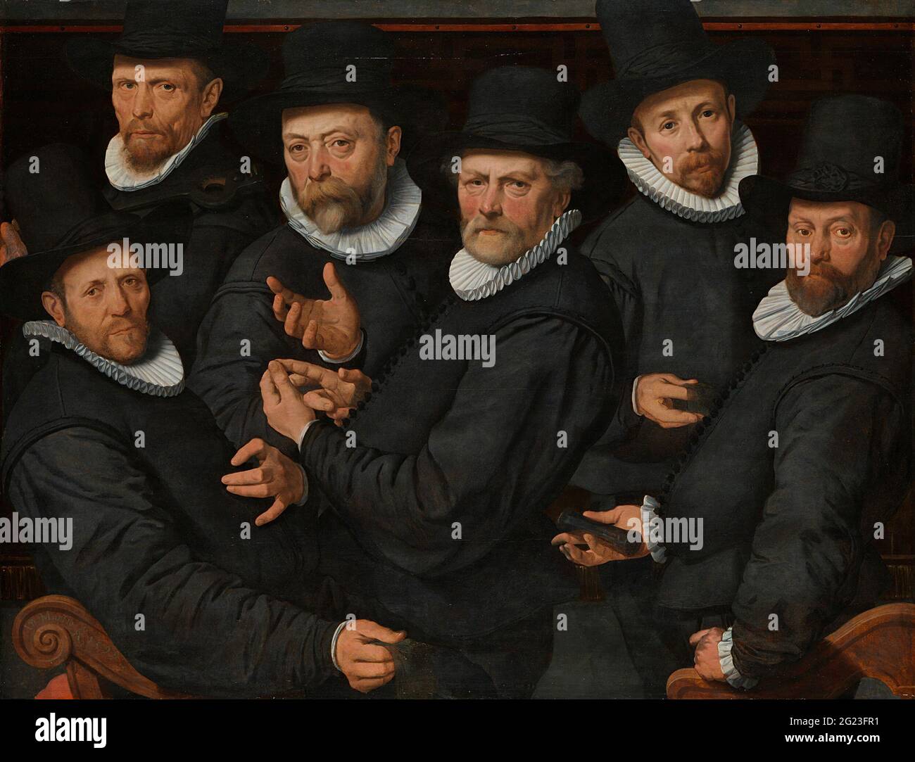 Six Wardens of the Drapers’ Guild. Wardens were the supervisors and ...