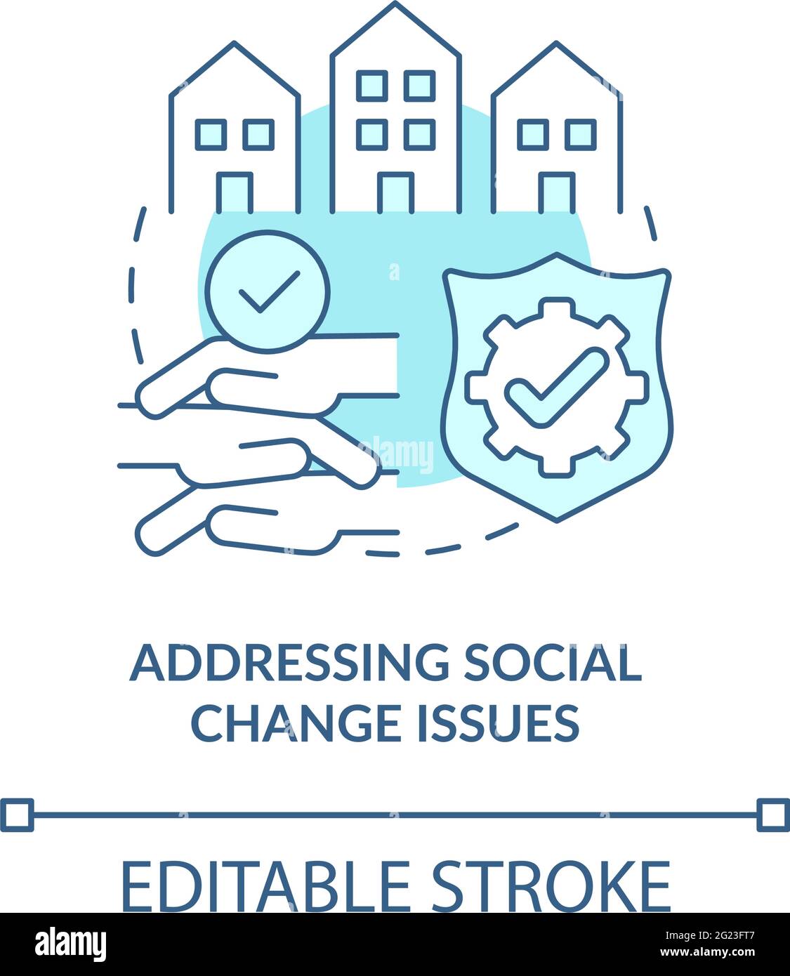 Addressing social change issues concept icon Stock Vector Image & Art ...