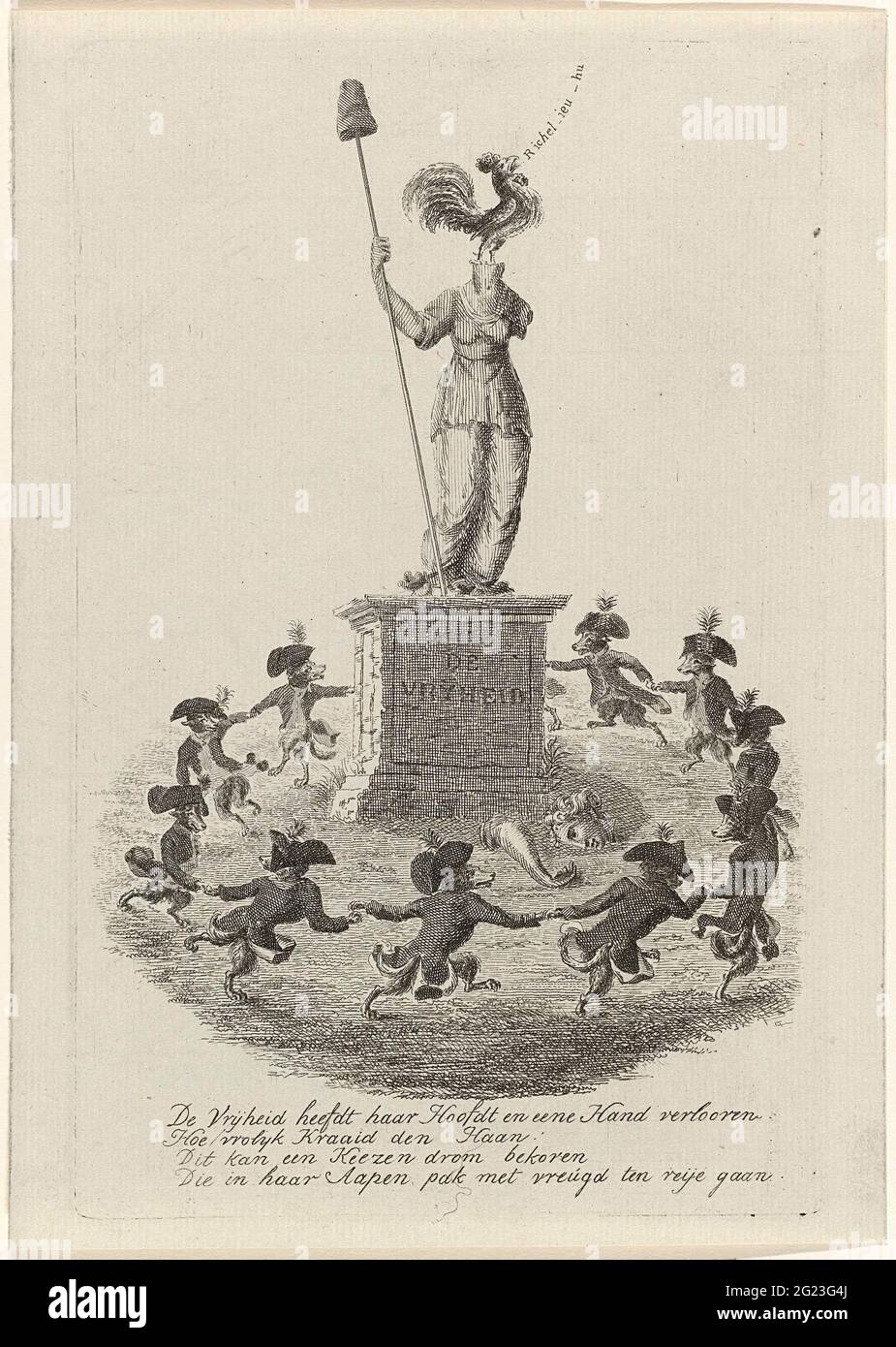 Cartoon on vain hope of the patriots on French aid, 1787. Cartoon on ...