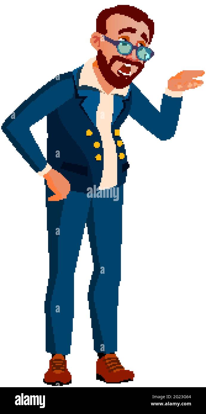 team leader man teaching new employee in office cartoon vector Stock ...