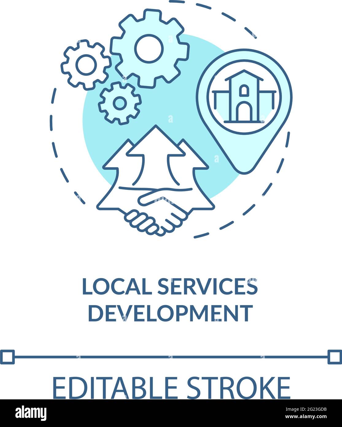 Local services development concept icon Stock Vector Image & Art - Alamy