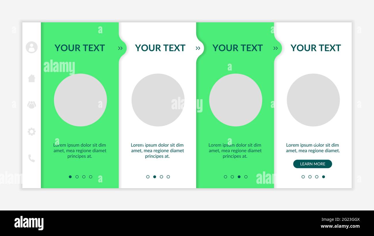 Environmental initiatives onboarding vector template Stock Vector Image ...