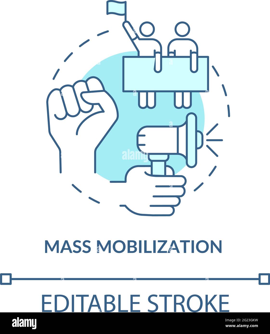 Mass mobilization concept icon Stock Vector Image & Art - Alamy