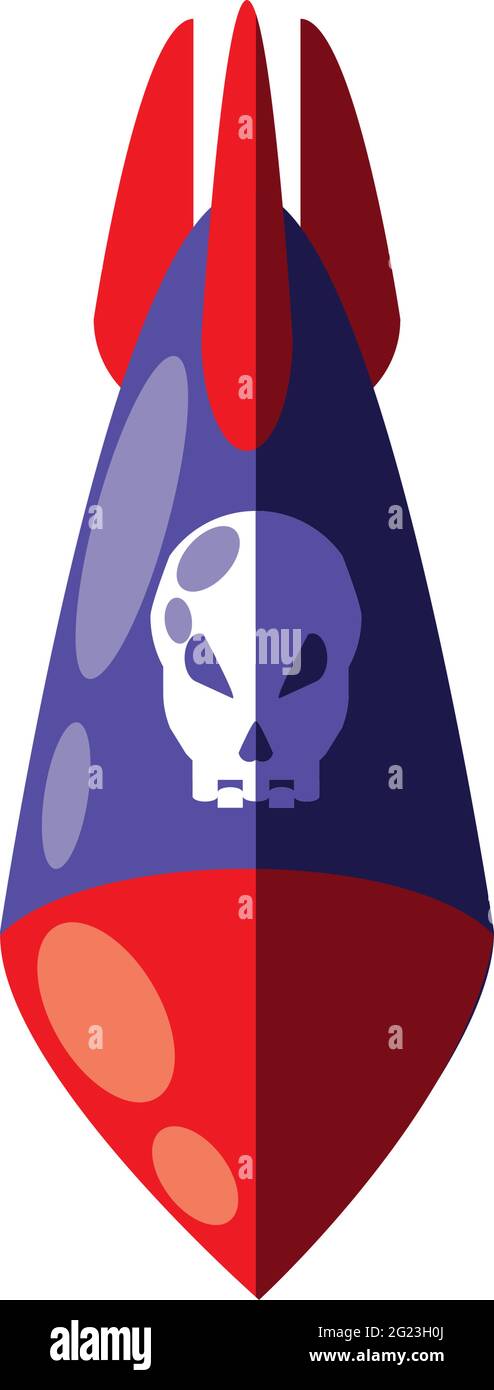 rocket danger attack Stock Vector Image & Art - Alamy