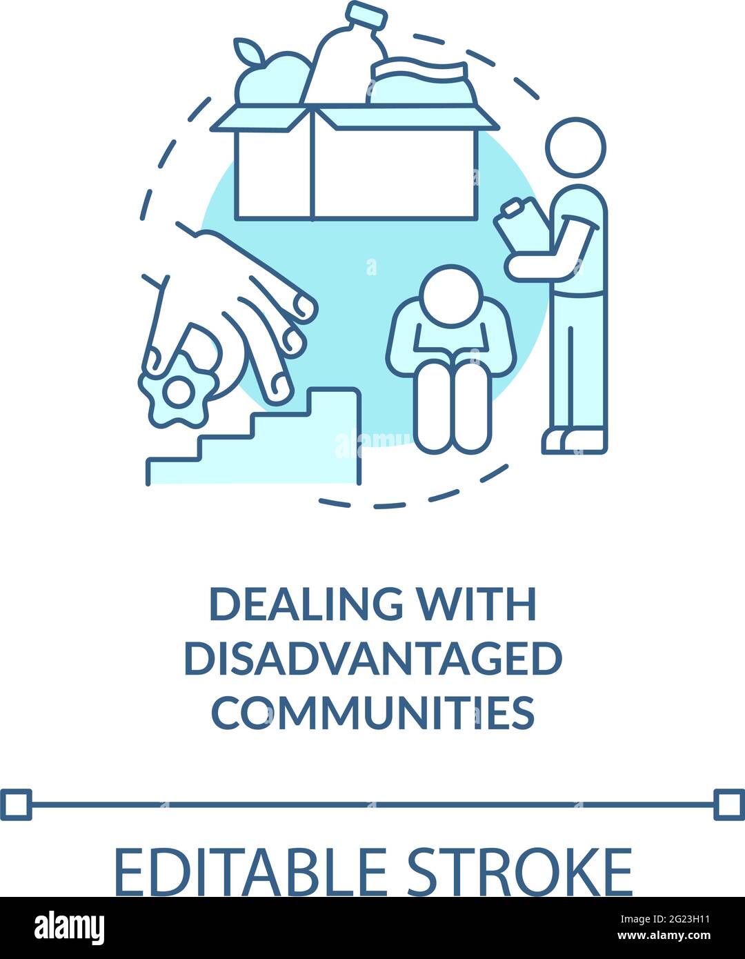 Poor disadvantaged community Stock Vector Images - Alamy