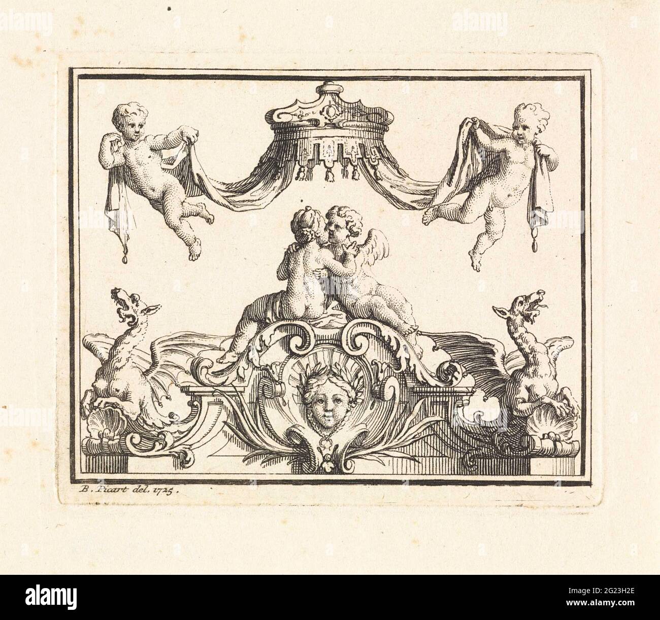 Canopy two putti hi-res stock photography and images - Alamy