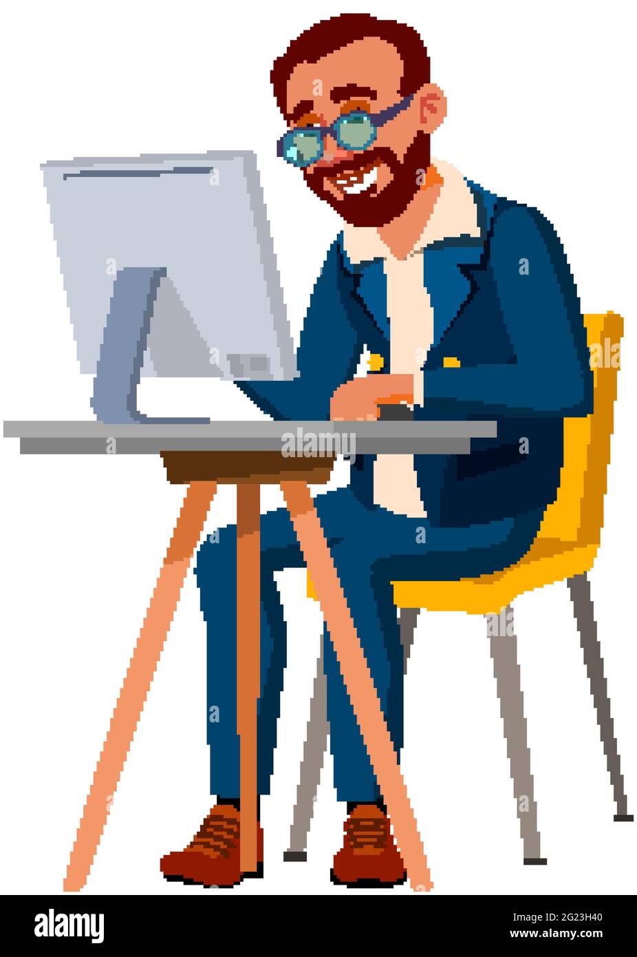 Searching Internet Cartoon