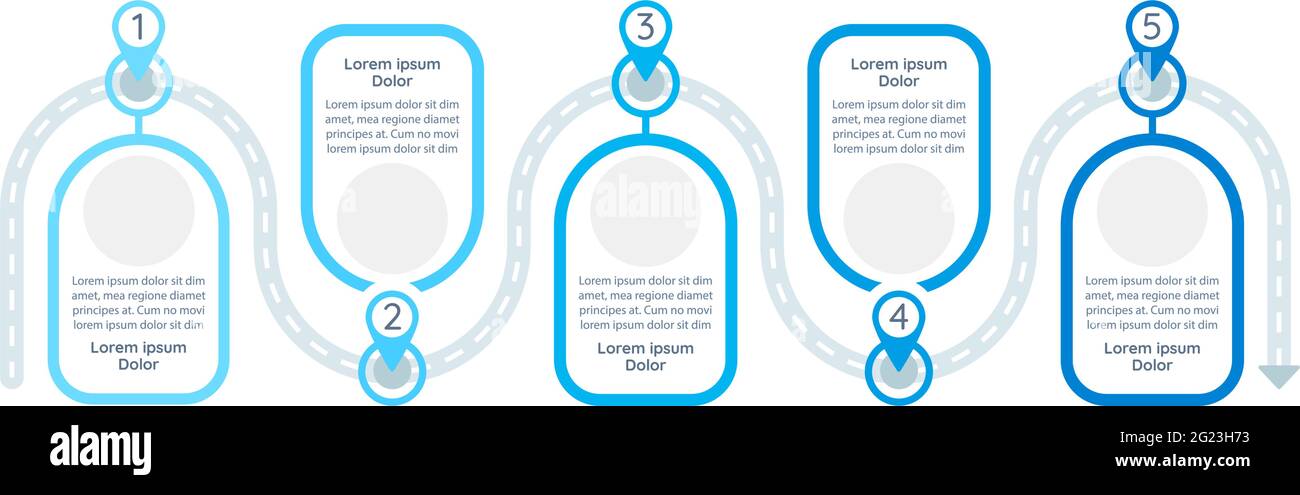 Journey plan vector infographic template Stock Vector Image & Art - Alamy