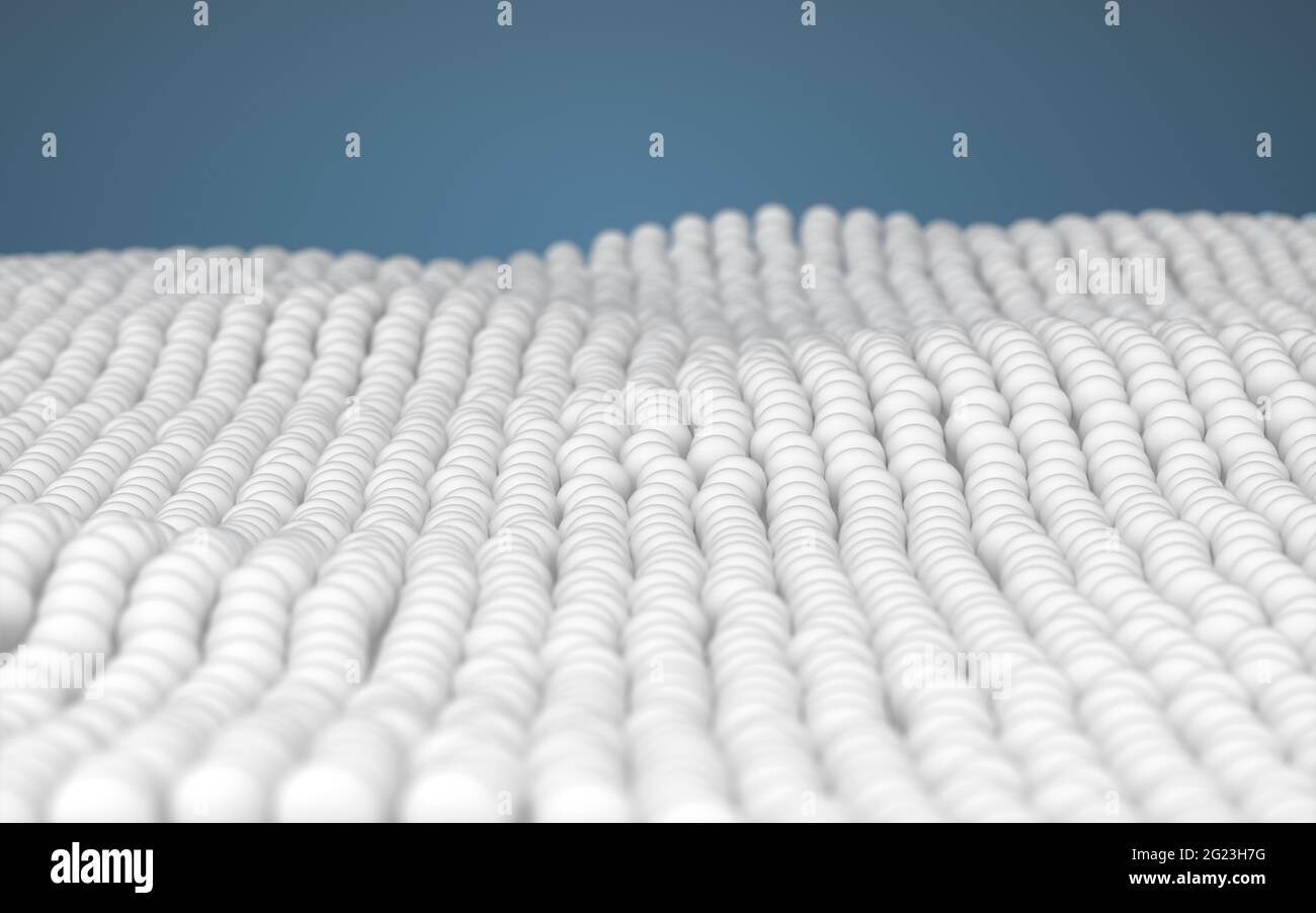 Cell membrane with blue background, 3d rendering. Computer digital ...