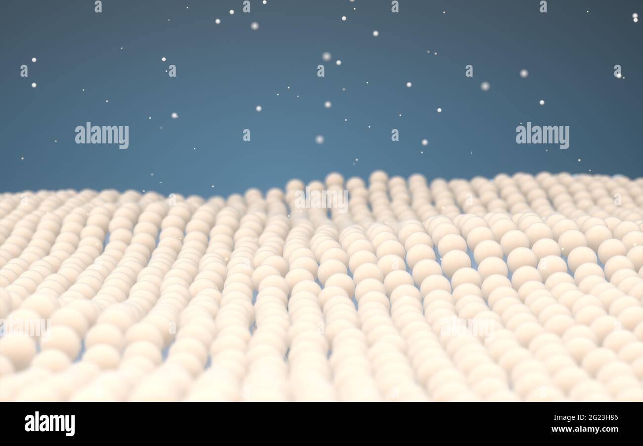 Cell membrane with blue background, 3d rendering. Computer digital ...