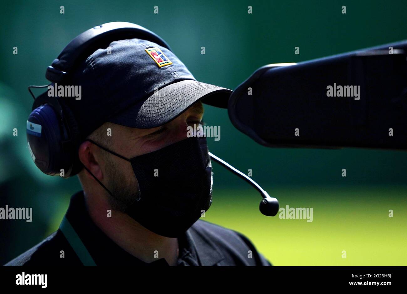Television crew recording the action during day four of the Viking Open ...