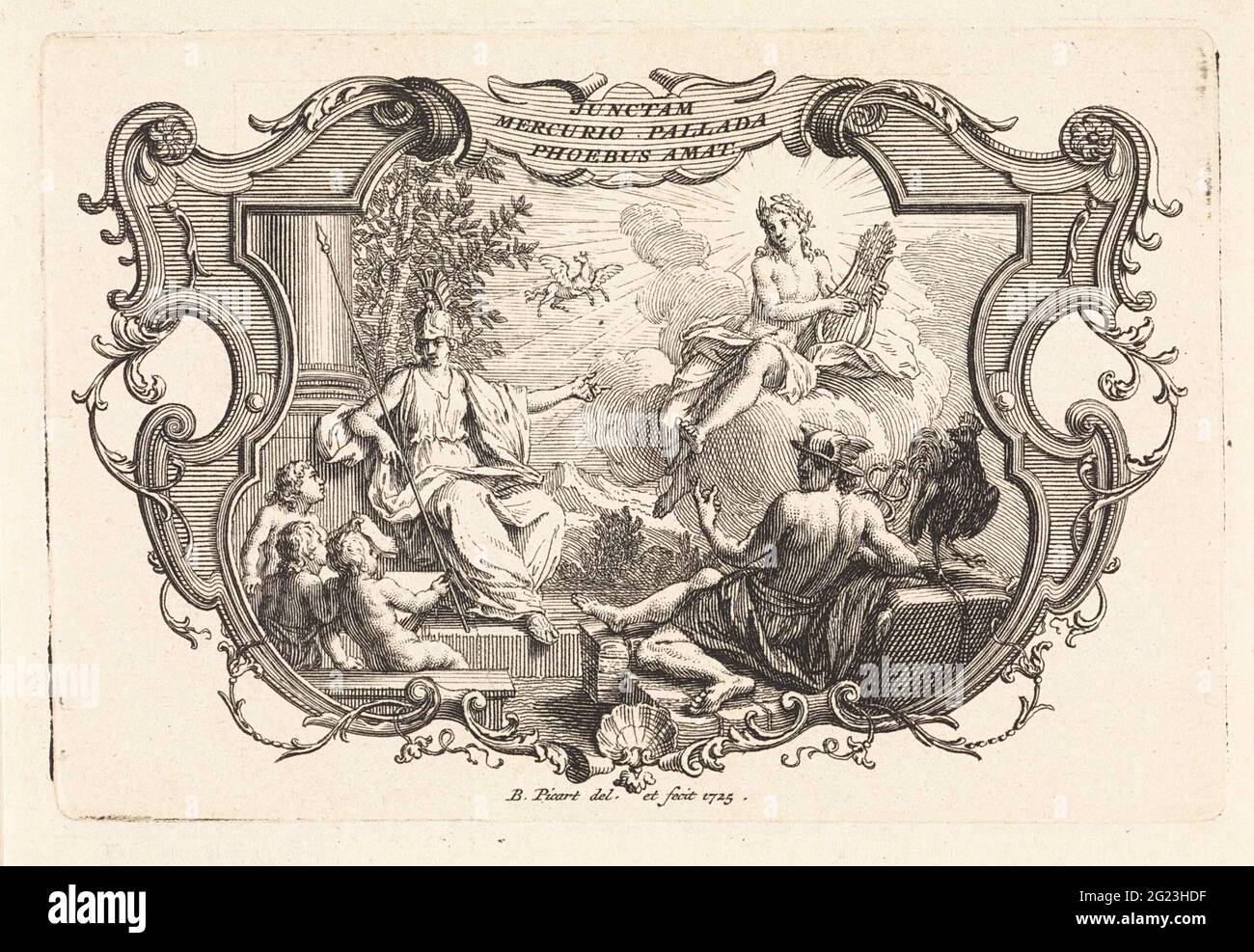 Apollo, Minerva and Mercury meet. Minerva and Mercury point to the ...