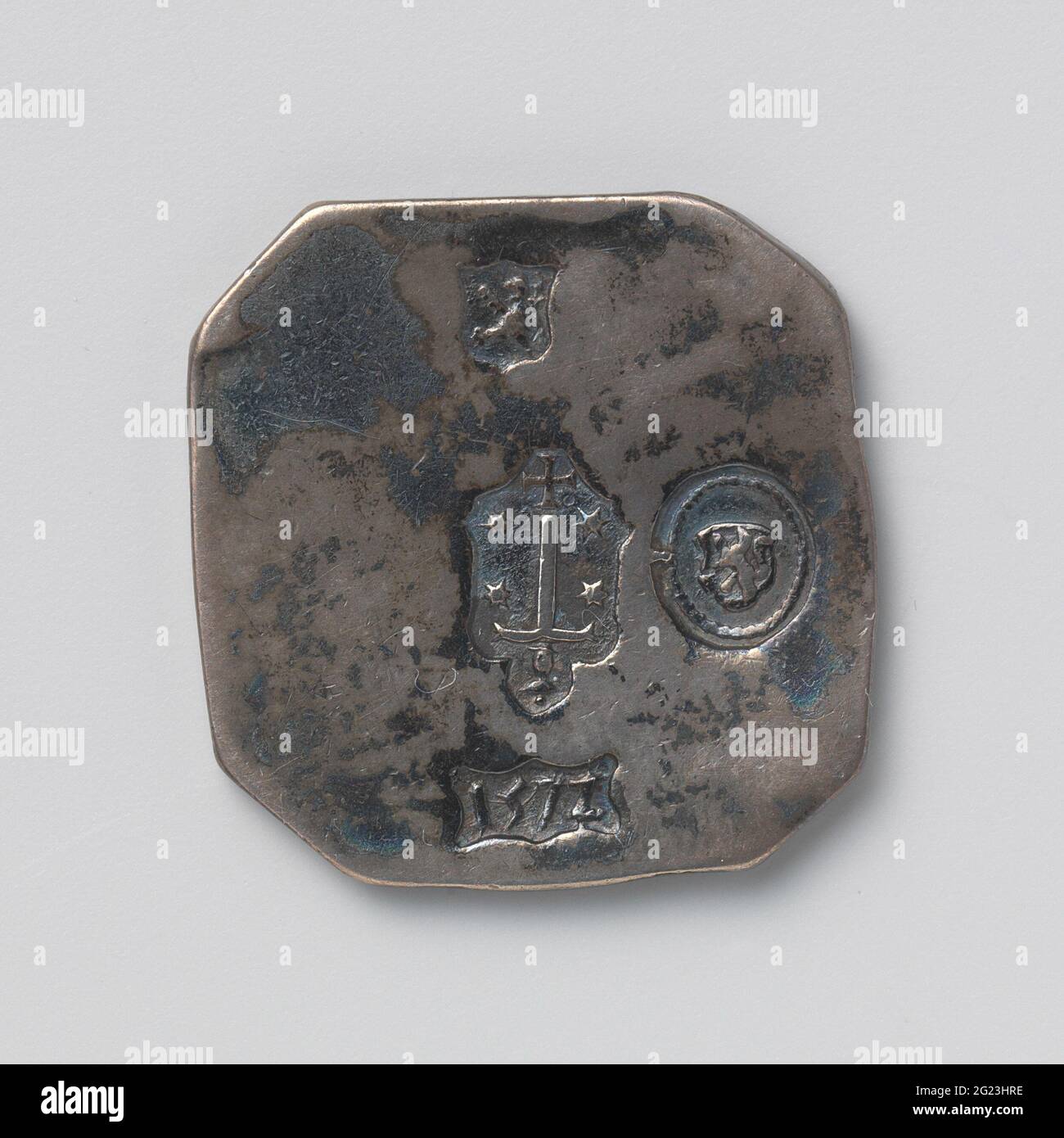 One sided shield hi-res stock photography and images - Alamy