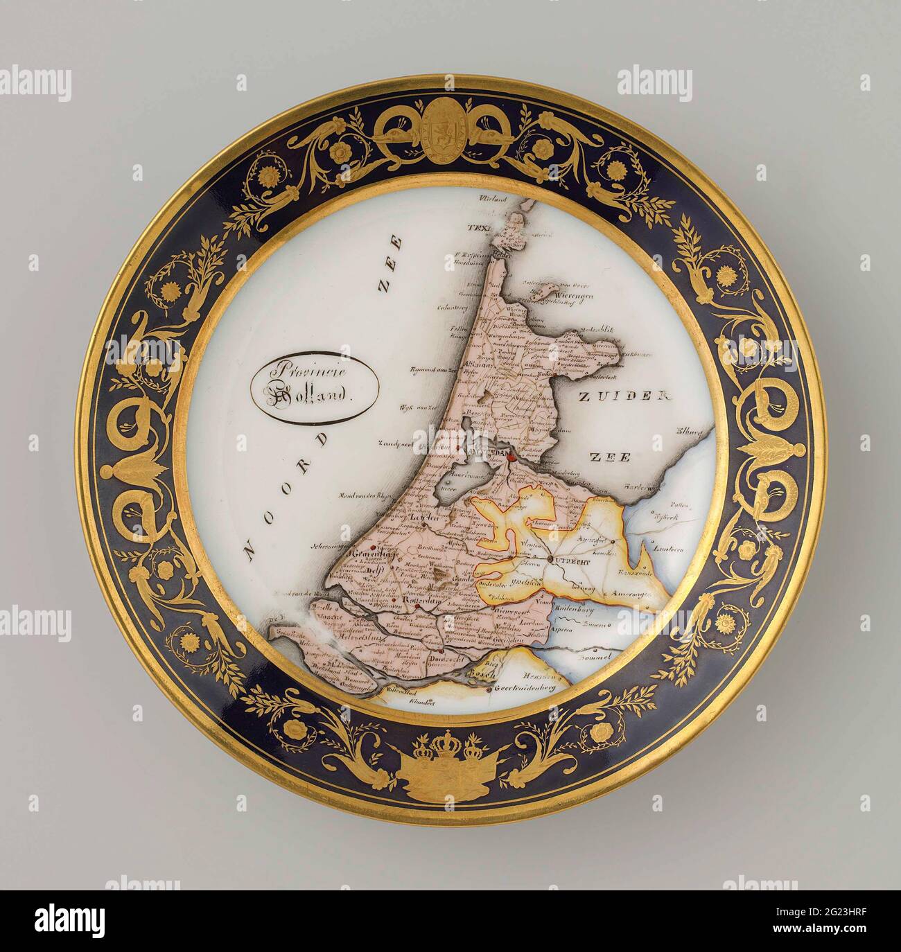 18 plates, each decorated with a Netherlandish province. These plates ...