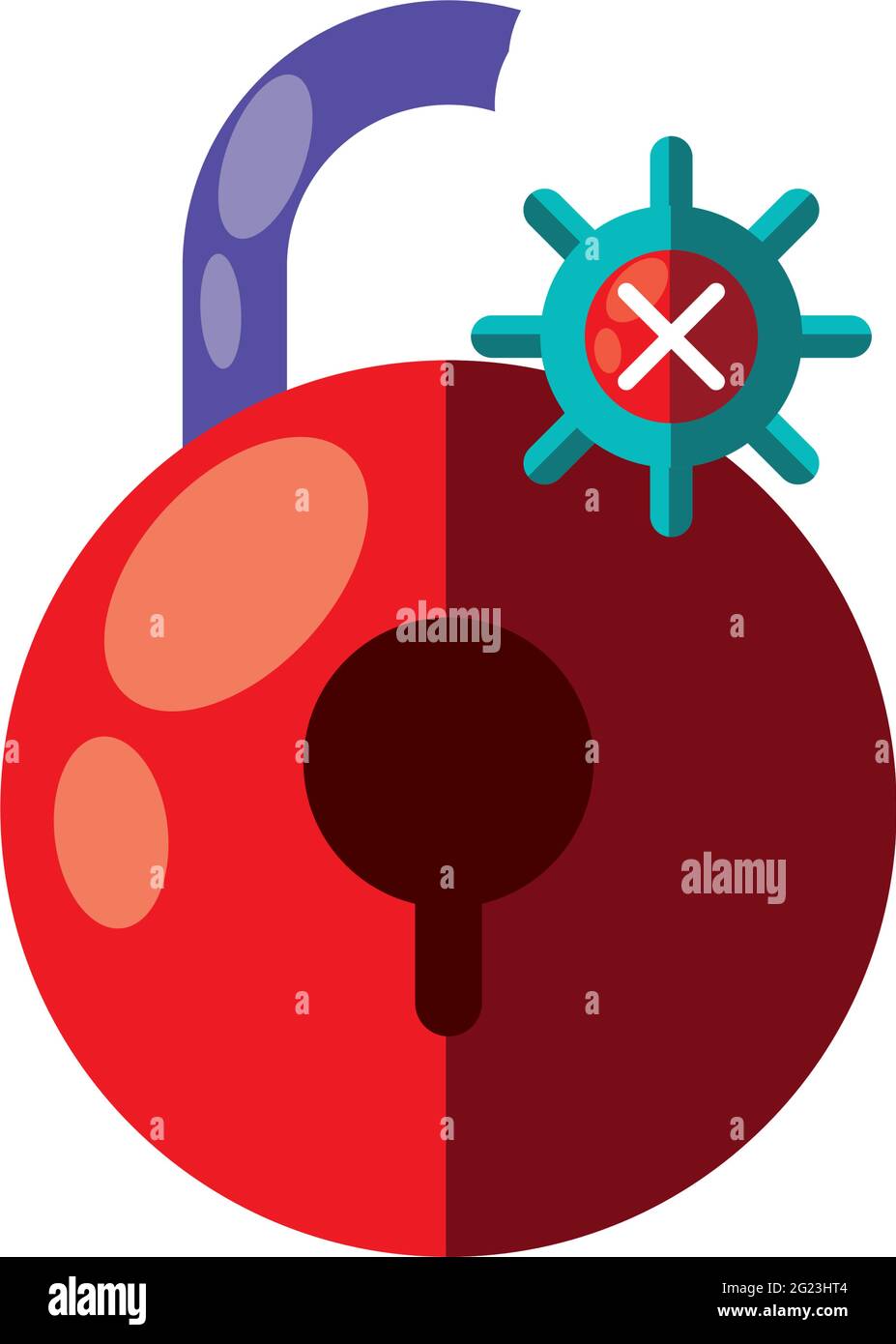 virus data unlock Stock Vector Image & Art - Alamy