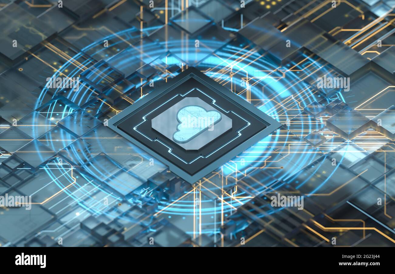 Chip cloud computing subject science hi-res stock photography and ...