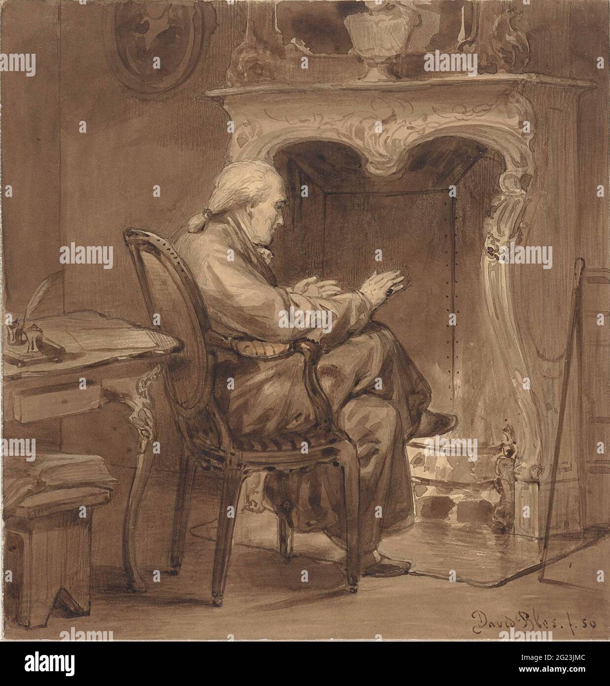 Old man warms hi-res stock photography and images - Alamy