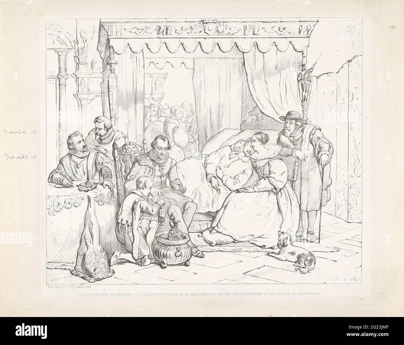 Prince Willem I, after the failed assassination attempt by Jean ...