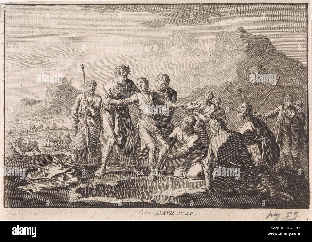 Joseph is thrown into the well by his brothers Stock Photo - Alamy