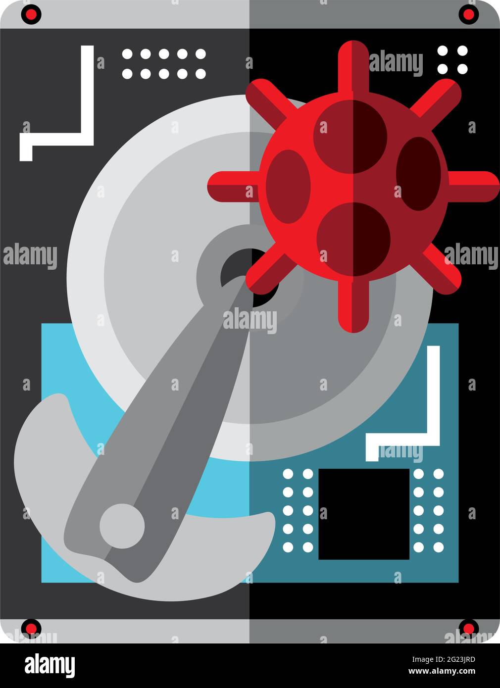 virus technology digital Stock Vector Image & Art - Alamy