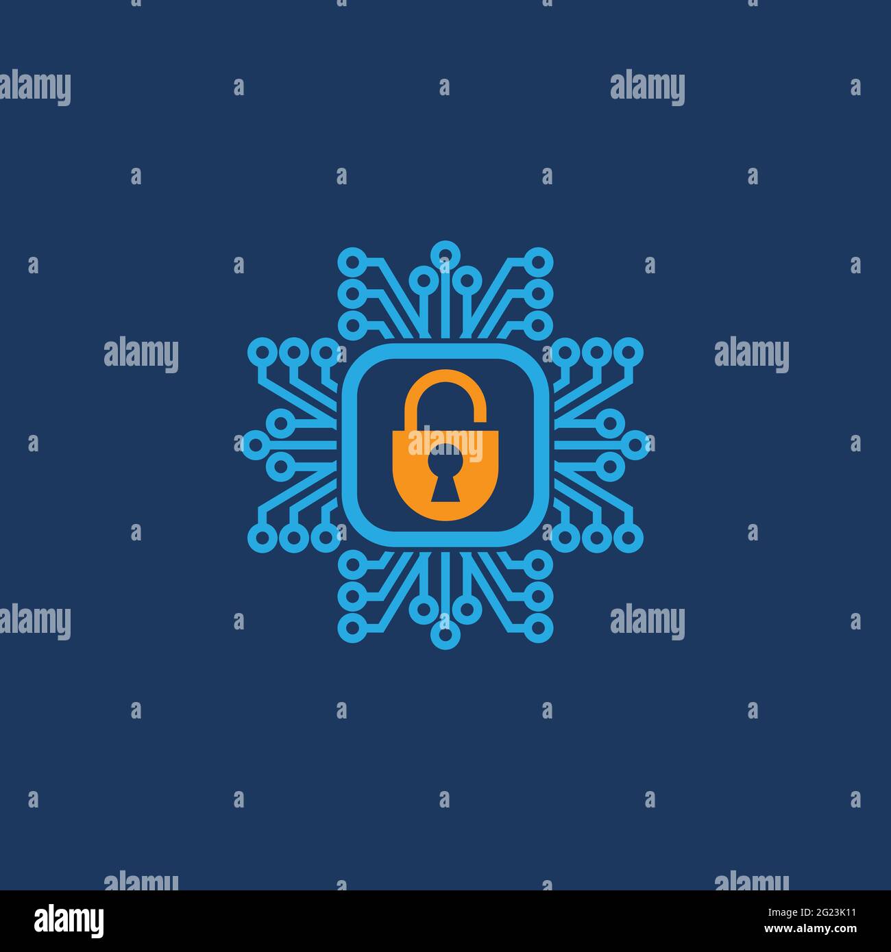 Security concept system on Stock Vector Images - Alamy