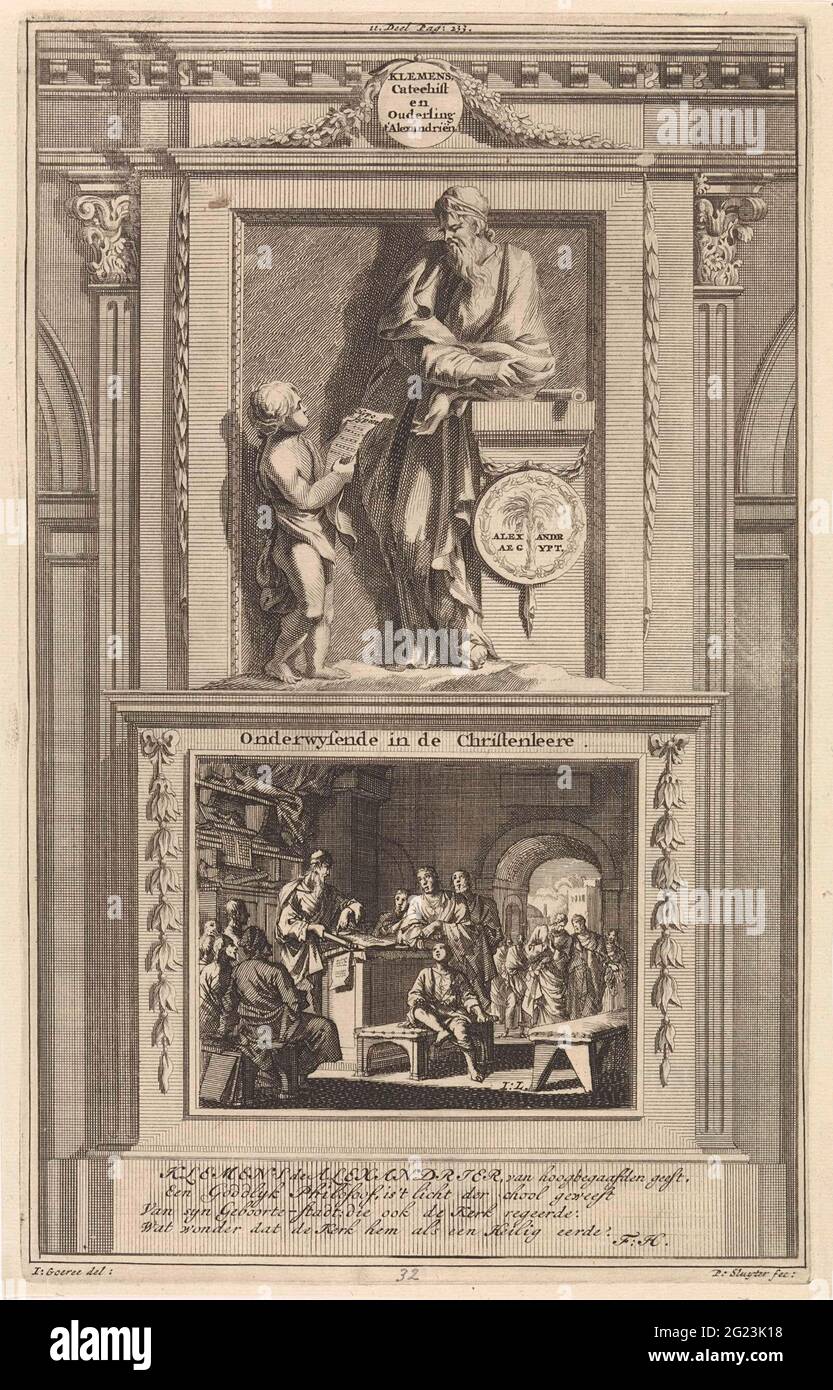 H. Clemens of Alexandria, church father; Klemens, catechist and elder t ...