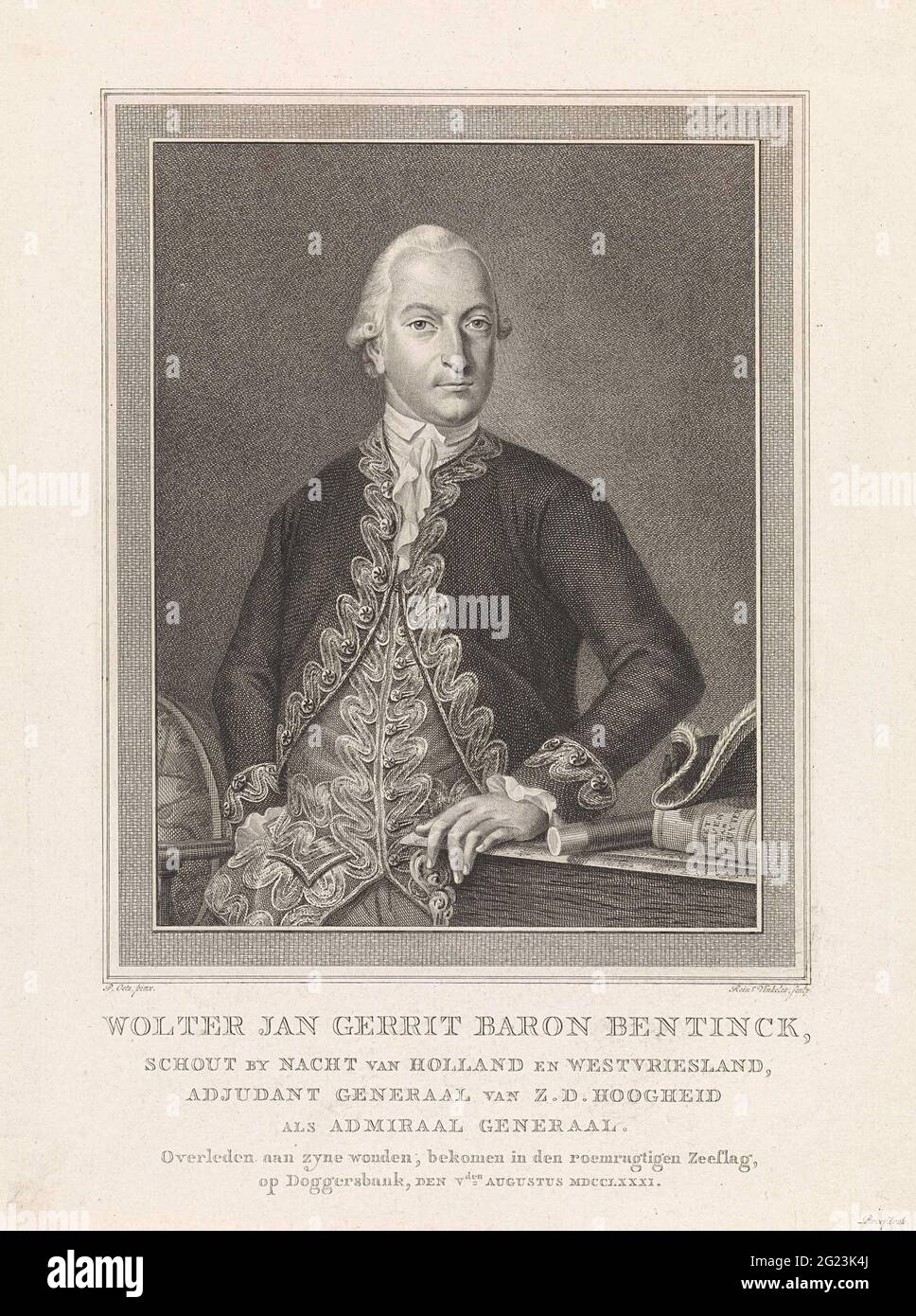 Portrait of Wolter Jan Gerit Baron Bentinck. Portrait of Wolter Jan ...