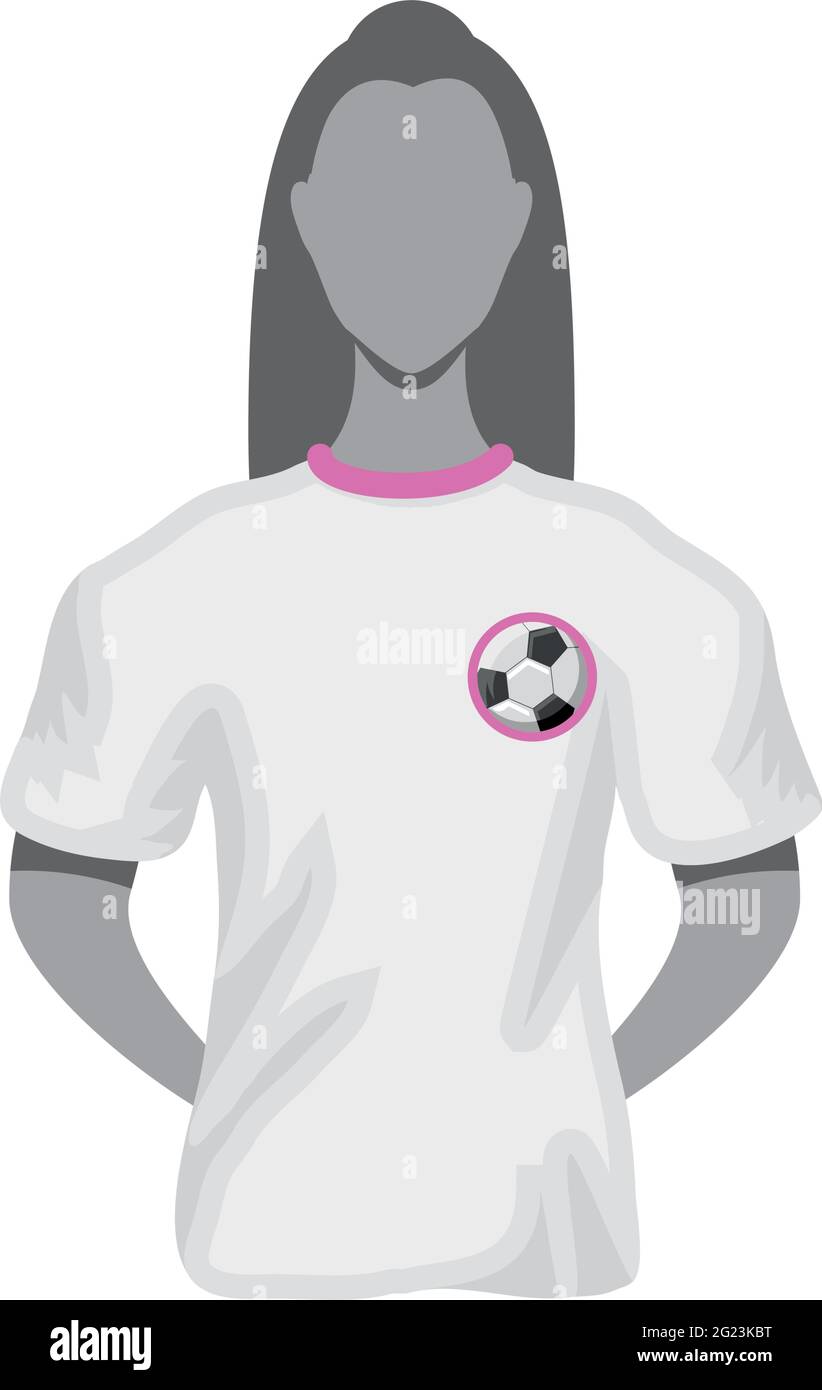 female soccer player Stock Vector Image & Art - Alamy
