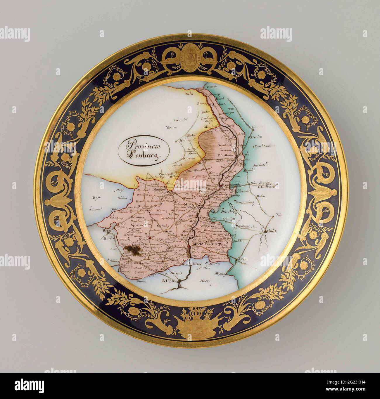 18 plates, each decorated with a Netherlandish province. These plates ...