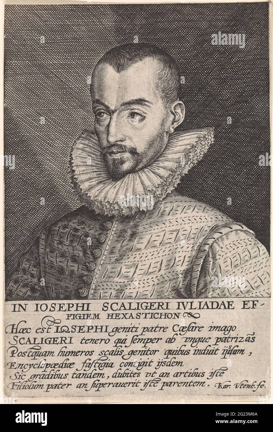 Portrait of josephus scaliger. Portrait of the scholar Josephus ...