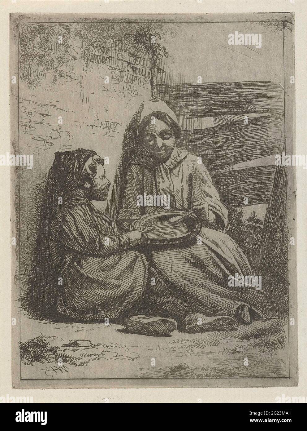 Girl and a boy from a blackboard spooning. A girl and a boy sitting on ...